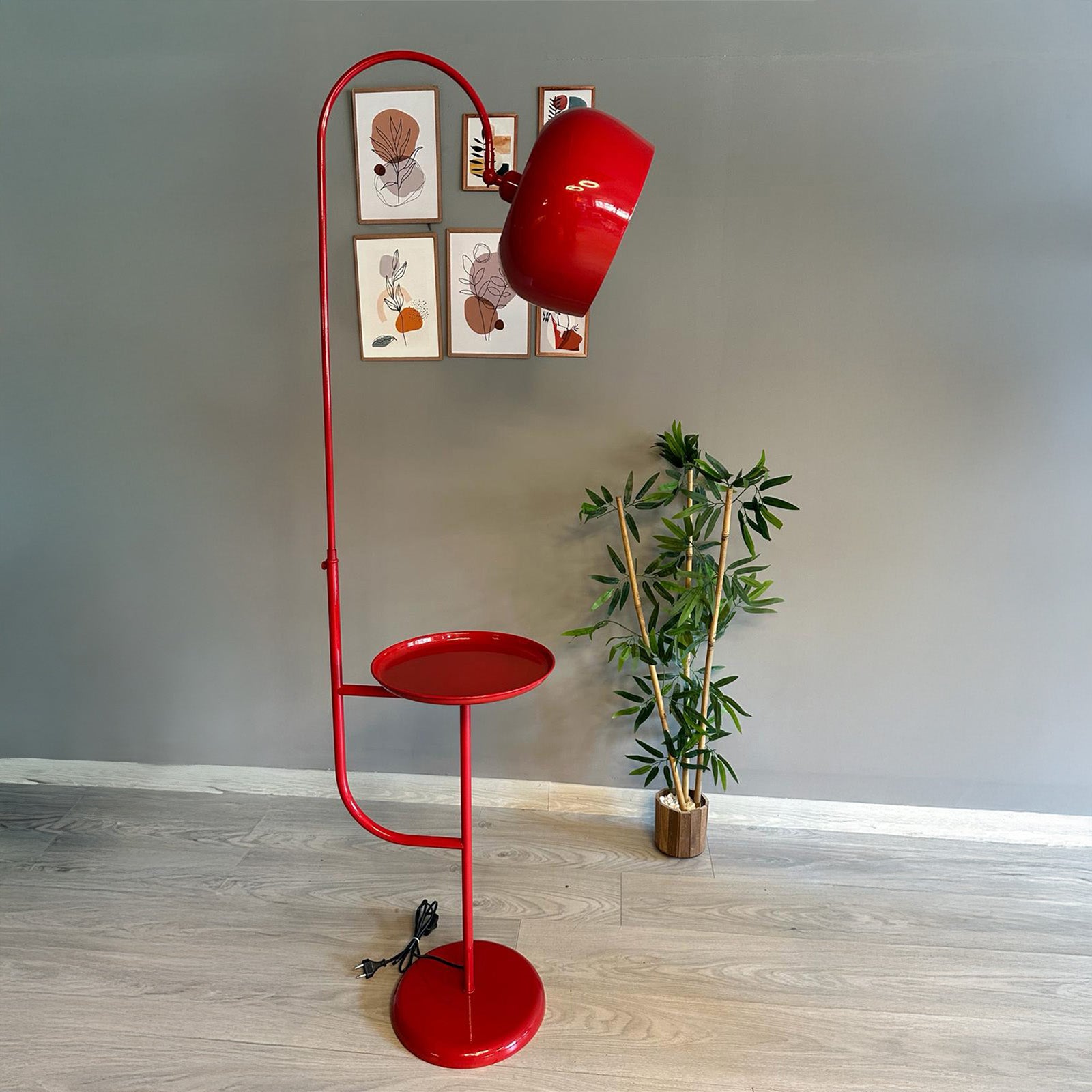 Stehlampe Rote Stehleuchte Moderne Metallleuchte mit Beweglichem Kopft ...